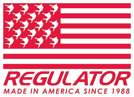 XL Regulator Flag Pro-Cut Vinyl Decal | Red – Regulator Marine Gear Store