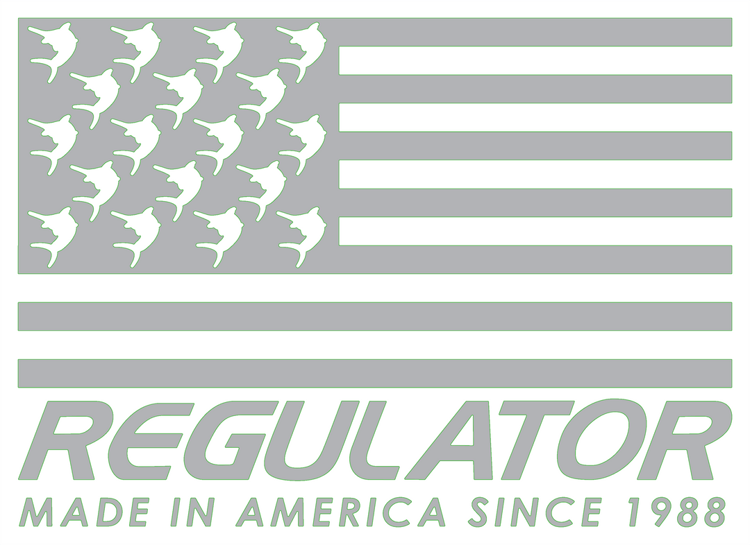 XL Regulator Flag Pro-Cut Vinyl Decal | Silver Metallic – Regulator ...