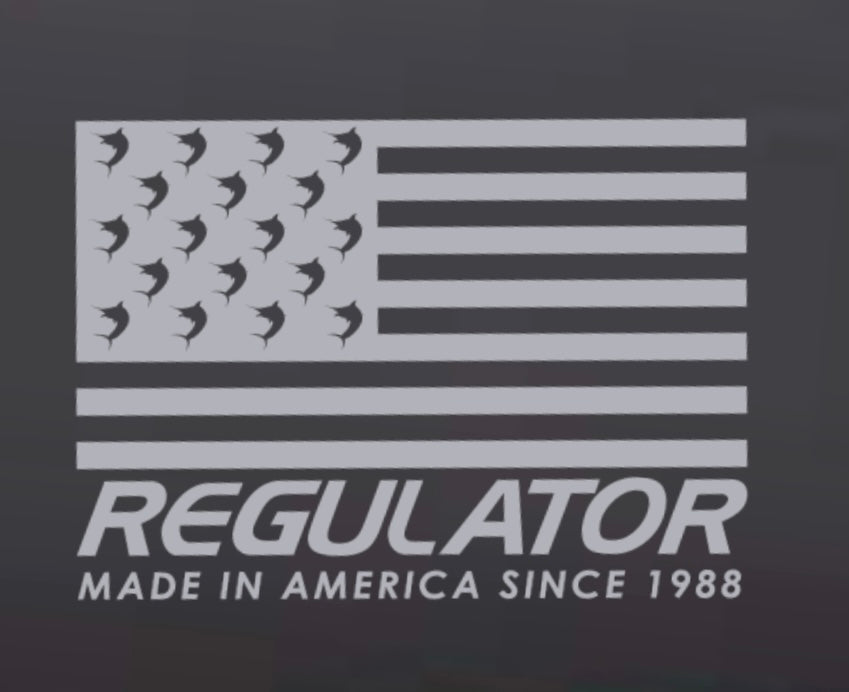 XL Regulator Flag Pro-Cut Vinyl Decal | Silver Metallic – Regulator ...