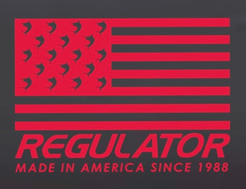 XL Regulator Flag Pro-Cut Vinyl Decal | Red – Regulator Marine Gear Store